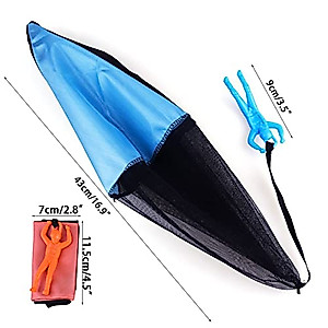 Pinkiwine 6 Pack Parachute Toys Throwing Toy for Kids Boys Girls Christmas Stocking Stuffers Party Favors Gifts