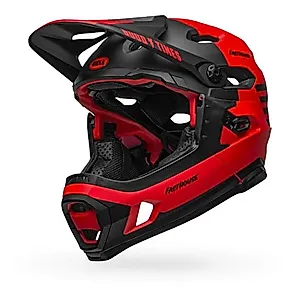 Bell Super DH MIPS Adult Mountain Bike Helmet - Fasthouse Matte Red/Black (2022), Large (58-62 cm)