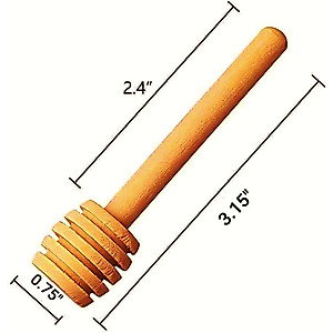Honey Dipper Wooden Stick- Honey Dipper Honeycomb Stick Honeycomb Spoon Charcuterie Utensils Honey Spoon Honey Server Honey Stirrer Honey Wooden Dipper 3 Inch Wedding Party Gift Craft 20 Pack