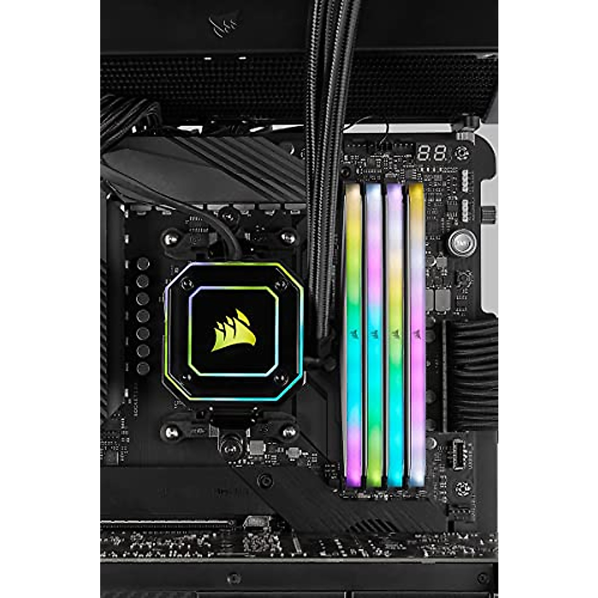 CORSAIR Vengeance RGB RT 32GB (4x8GB) DDR4 3600 (PC4-28800) C18 1.35V Desktop Memory