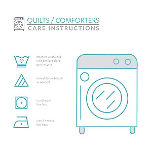 Lush Decor Comforter Farmhouse Stripe, Full/Queen, Gray