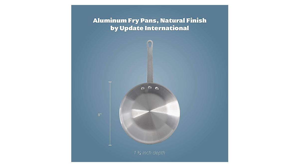 8 Inch Aluminum Frying Pan - Durable & NSF Certified