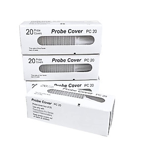 Happy-house 100 Counts Ear Thermometer Probe Covers Refill Caps Lens Filters for All Braun Ear Thermometer Models Thermometers, Disposable Covers for Ear Thermometers