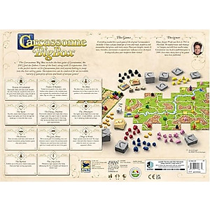 Carcassonne Board Game Big Box (2022 Edition) - Complete Base Game and 11 Expansions for Ultimate Variety! Medieval Strategy Game for Kids and Adults, Ages 7+, 2-6 Players, Made by Z-Man Games
