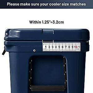 Omoojee Cooler Lock Bracket, 2 Pack with Bottle Opener, Tie Down Kit Made of Durable Stainless Steel, Compatible with Yeti/RTIC Coolers