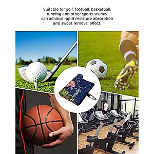 Golf Towel Christmas Tree Xmas Gnome Navy Blue,Waffle Pattern Microfiber Club Cleaner Golf Towels with Carabiner Clip for Women Men Dad,Dwarf Retro Linen Golf Towel for Golf Bags Accessories,24x16in