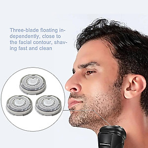 SH90 Replacement Heads for Philips Norelco Shaver Series 9000 ，Series 8000 & 8950，MultiPrecision Blades, Easy Cut and Installation.