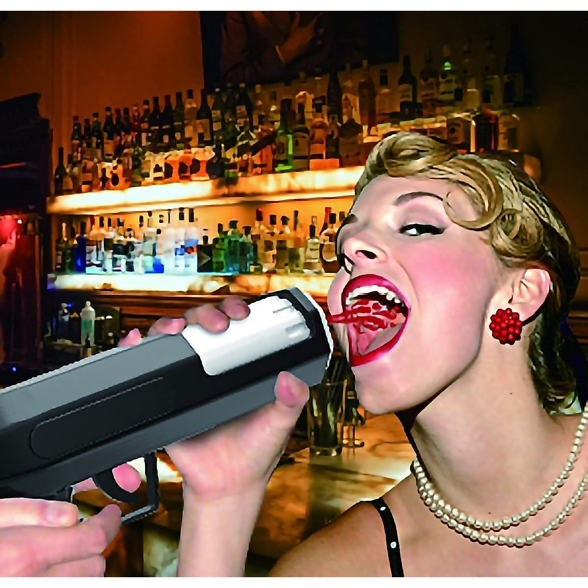 Alcohol Shot Gun - Load Your Favorite Alcohol, Aim, Shoot And Drink, Alcohol Gun Shooter Alcohol Gifts for Bachelor Party, Epic Shot Party Bubbly Blaster Champagne Gun