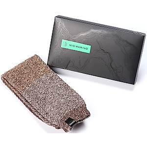 Marino Long Leg Warmers For Women - Winter Knee High Knit Leg Warmer Socks, Enclosed in an Elegant Gift Box - Multi Brown - One Size