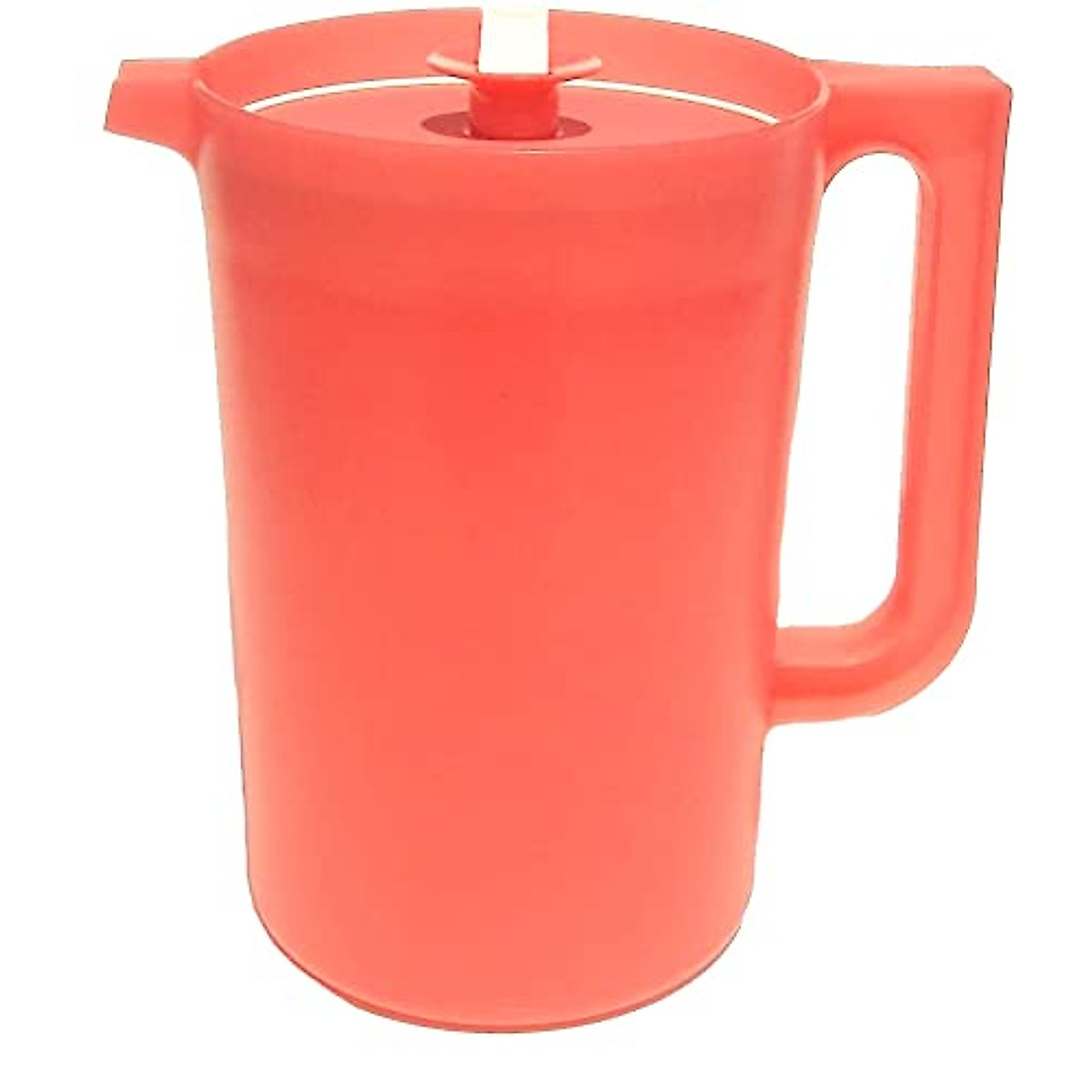Tupperware 2 Quart 2 Liter Push Button Pitcher Guava Watermelon Color