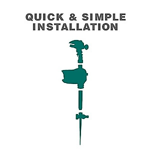 Havahart 5277 Critter Ridder Motion Activated Animal Repellent and Sprinkler - Repel Cats, Dogs, Chipmunks, Groundhogs, Squirrels, Skunks, Deer, and More