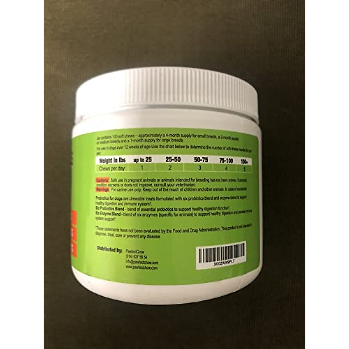 PAWFECTCHEW Probiotics for Dogs - Advanced Dog Probiotics Chews + Digestive Enzymes - Relieves Diarrhea, Gas, Constipation - Improve Digestion, Immunity, Stops Poop Eating