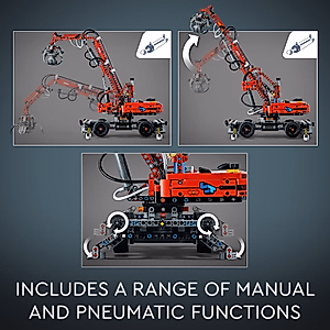 LEGO Technic Material Handler Crane 42144 Building Toy Set for Kids, Boys, and Girls Ages 10+ (835 Pieces)