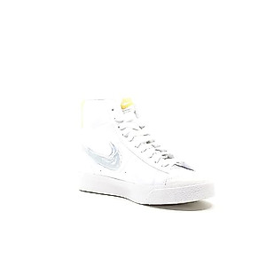Nike Blazer Mid '77 Big Kids Casual Skate Shoes Da4086-002 (White/Royal Tint/Solar Flare, us_Footwear_Size_System, Big_Kid, Men, Numeric, Medium, Numeric_7)