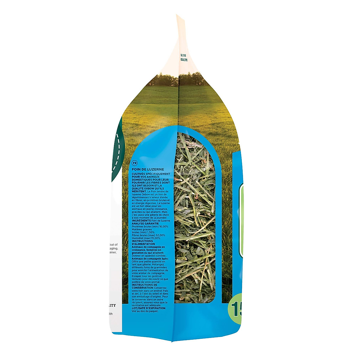 Oxbow Animal Health Alfalfa Hay, For Rabbits, Guinea Pigs, And Small Pets, Grown In The USA, Hand-Selected And Hand-Sorted, 15 Ounce