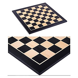FBITE Portable Chess Set 21.6inch Wooden Chess Board,Chess Board Size Professional Tournament Chess Board Chess Table International Chess