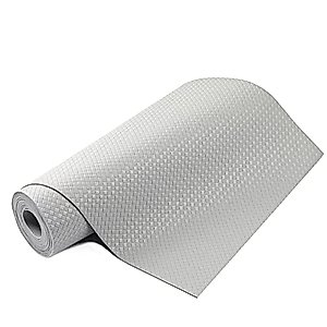 COSYLAND Shelf Liner Kitchen Drawer Mats 12"x360" Inches Non-Slip DIY Cuttable Mats Cabinet Liners Washable Refrigerator Liners for Cupboard, Pantry Shelves, Gray