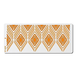 AK ART KITCHENWARE 15 PCS Plastic Airbrush Cookie Cake Stencils for Cake Decoration Fondant Decorating Stencils for Wall Painting Drawing Stencil Set Cake Tools ST-6151~6165