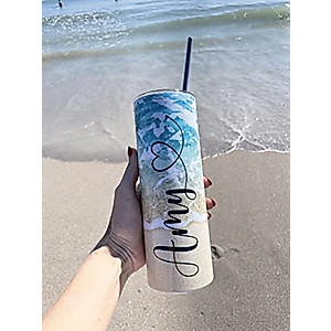 Tumbler | Personalized Gifts | 20oz Tumblers | Personalized Tumblers | Stainless Steel Tumblers | Travel Cup | Travel Essentials| Personalized Gifts for men | Bridesmaid Gifts | Beach Accessories