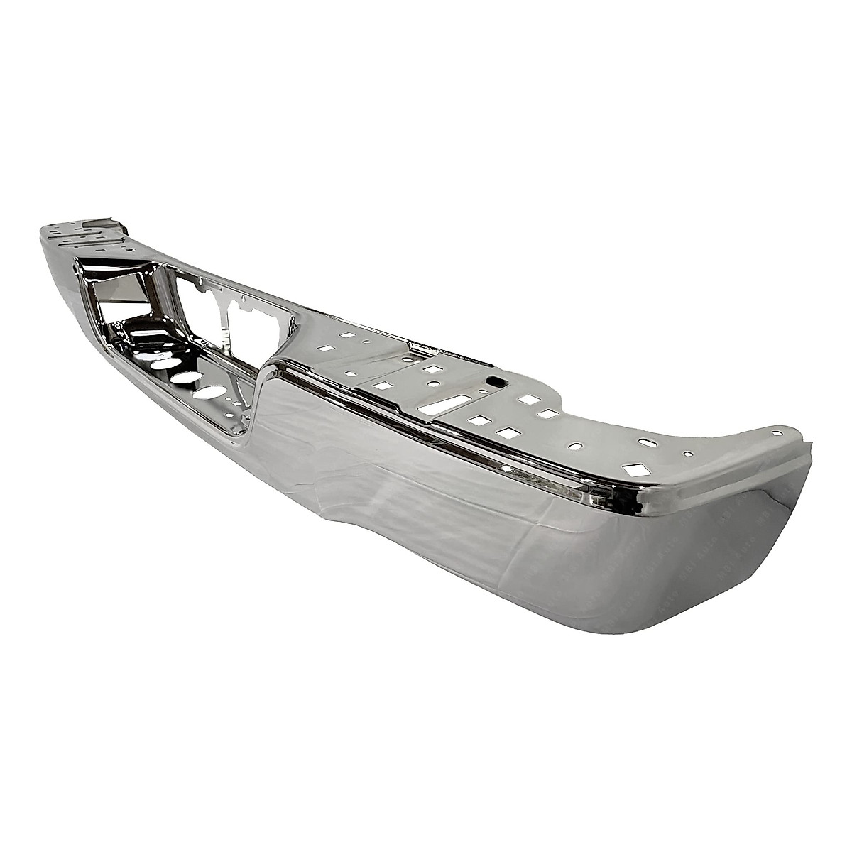 BUMPER-KING Rear Bumper Compatible with 2007-2013 Toyota Tundra Pickup 07-13 TO1102244 Chrome without Park Assist