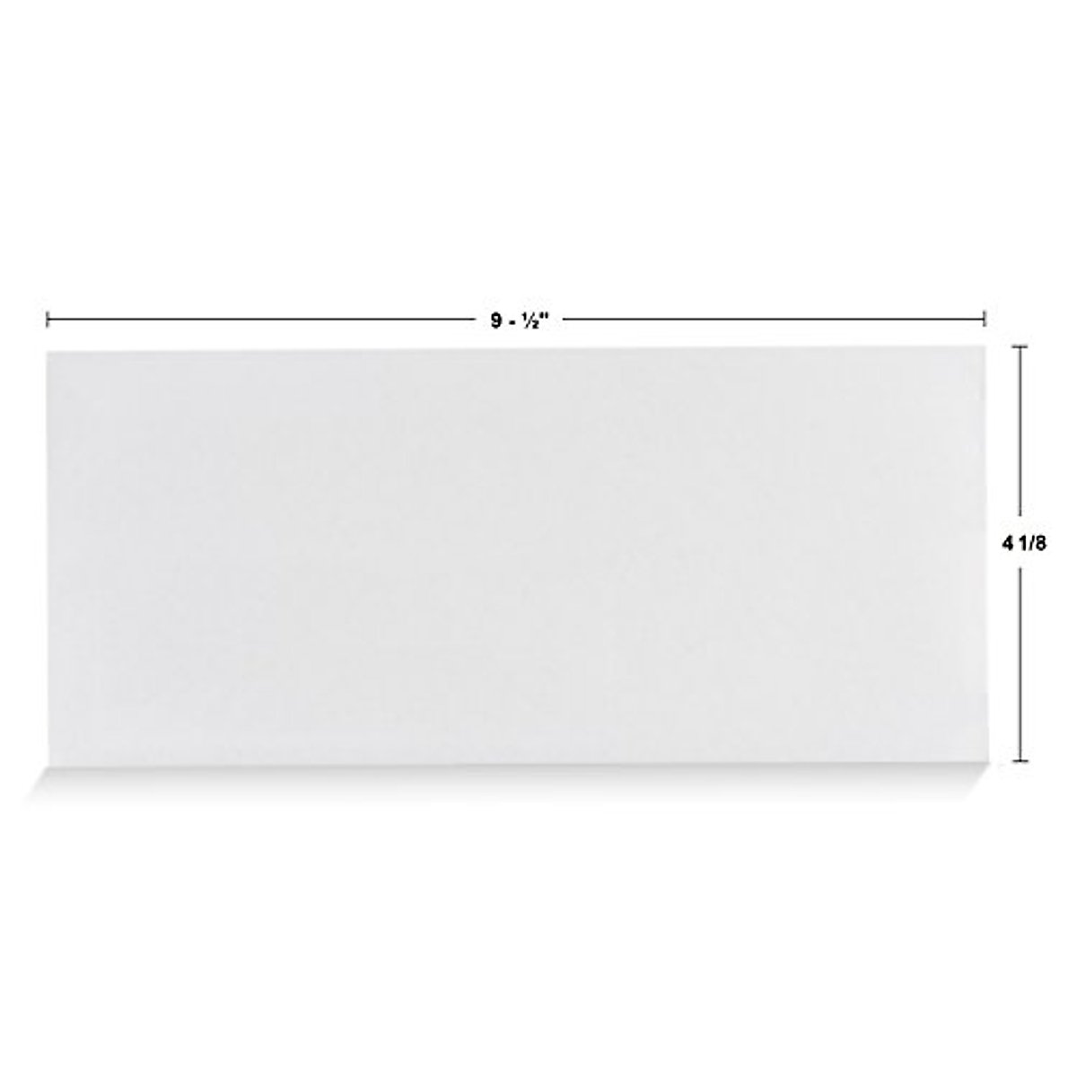 #10 Security Tinted Self-Seal Envelopes - No Window - EnveGuard, Size 4-1/8 X 9-1/2 Inches - White - 24 LB - 100 Count (34100)