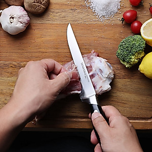 linoroso Classic 2-Piece Kitchen Knife Set | 2-Piece German Knife Set with 3.5" Paring Knife & 5.7" Boning Knife | Ultra Sharp Forged German High Carbon Stainless Steel Kitchen Cook's Knife Set