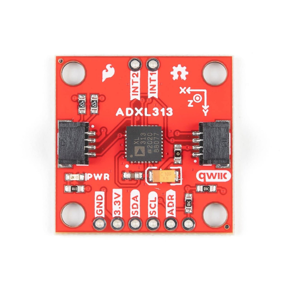 SparkFun Triple Axis Digital Accelerometer Breakout - ADXL313 (Qwiic) - Low Cost Low Power Up to 13-bit resolution-3-axis Accelerometer w/a 32-Level FIFO Stack Capable of Measuring up to ±4g
