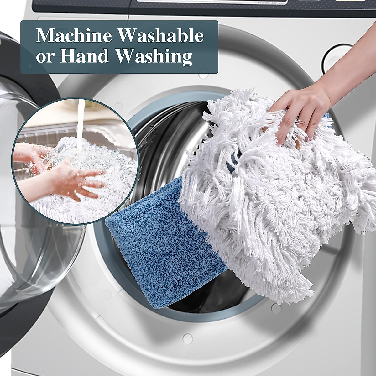 42" Dust Mops for Floor Cleaning,Industrial Dust Mop with 2 Mop Pads,Microfiber Wet Dry Mop,Commercial Dust Mop for Hardwood Floors,Tiles,Marble Floors