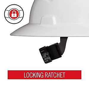 Coast SH300 Full Brim Safety Hard Hat with Directional Reflective Arrows White, 1 Count (Pack of 1)