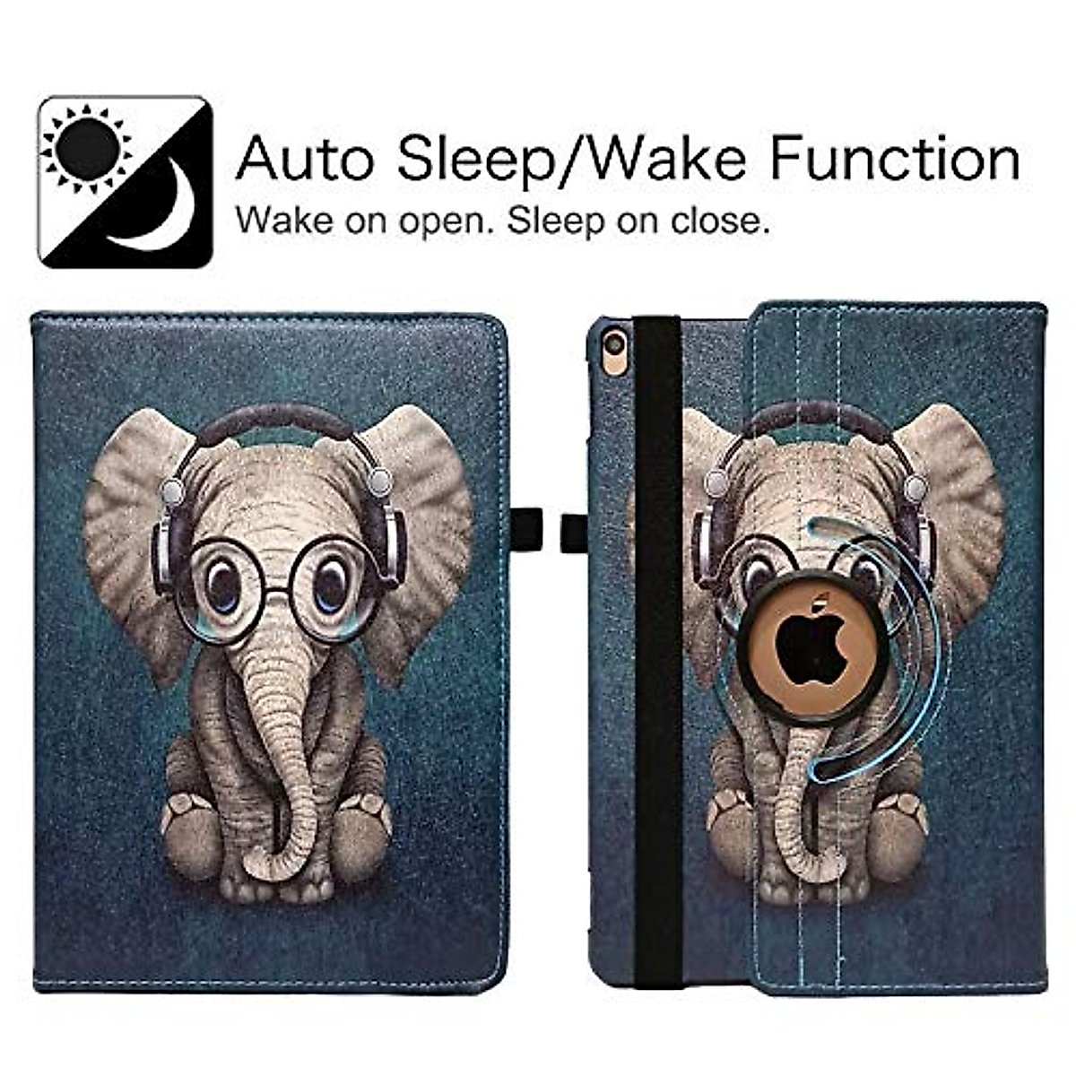 Newraturner Rotating Case for iPad 9th Generation (2021) / 8th Generation (2020) / 7th Gen (2019) 10.2 Inch --360 Degree Rotating Stand Protective Cover, Auto Sleep/Wake Function
