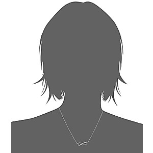 Amazon Essentials 925 Sterling Silver AAA Cubic Zirconia Infinity Mom Pendant Necklace, 18", (previously Amazon Collection)