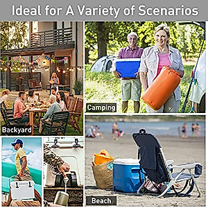 Outsunny 68QT Patio Cooler Ice Chest with Foosball Table Top, Portable Poolside Party Bar Cold Drink Rolling Cart on Wheels with Tray Shelf