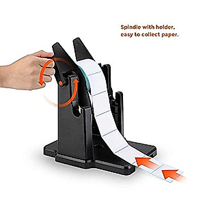 MUNBYN Shipping Label Printer, 4x6 Label Printer for Shipping Packages, External Rolls Label Holder