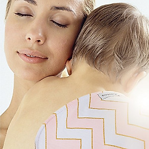 Aautoo Baby Burp Cloths for Girls 5 Pack Burp Cloths Towel Burping Rags for Babies Newborns Baby Shower 100% Super Absorbent Organic Cotton Soft Triple Layer