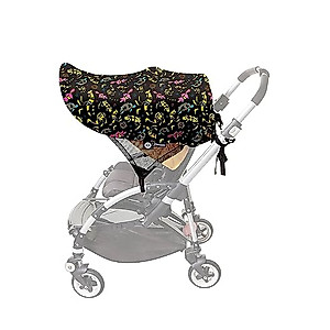 Dreambaby Animals Stroller Sun Shade, Large, Black