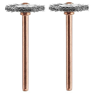 Dremel 530-02 Stainless Steel Brushes (2 Pack), 3/4" Diameter