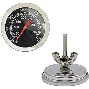 Grill Thermometer Temperature Gauge Heat Indicator Replacement for Charbroil, Chargriller, Jenn-Air, Perfect Flame, King Griller, Dyna-glo Gas Grills, 2 inch Stainless Steel BBQ Temp Gauge.