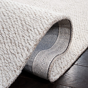 SAFAVIEH Metro Collection Runner Rug - 2'3" x 12', Natural & Ivory, Handmade Wool, Ideal for High Traffic Areas in Living Room, Bedroom (MET999A)