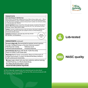 Terry Naturally Animal Health Intelligent Omega - 60 Soft Chews - Omega 3 from Salmon for Dogs - Promotes Brain & Eye Health - 60 Servings