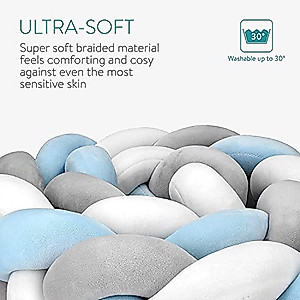 GearKing Cushion Soft Knot Pillow158 inches Handmade Soft Cushion Decor for Bedroom (158in+Pink)