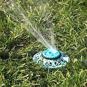 Sprout 65101-AMZ Metal 8-Pattern Sprinkler and QuickConnect Product Adapter Amazon Bundle, Gooseberry Green