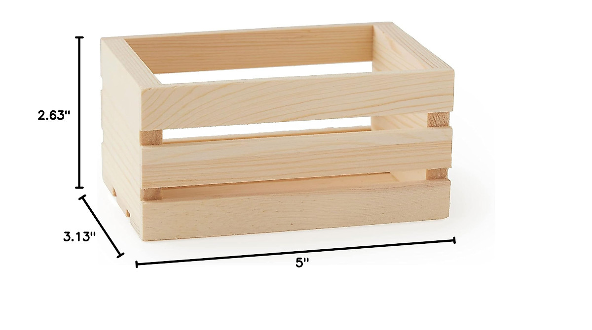 Michaels Bulk 12 Pack: 5" Wooden Crates | ArtMinds
