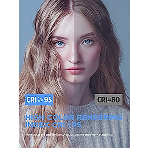 Tocoan Softbox Photography Lighting Kit, 2packs 27 x 20 inches Photo Studio Equipment & Continuous Lighting System with 40W 8000K LED Bulbs Professional Studio Lighting, Live Streaming, YouTube