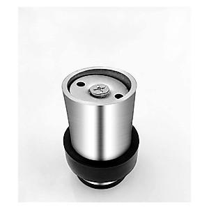 ZHJ Door Stops Cylindrical Stainless Steel Bathroom Glass Door Stop Punch-Free Rubber Bumper Heightened Door Top Anti-Collision Door Stop Stops (Size : 64mm)