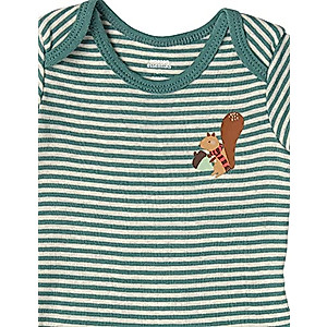 Amazon Essentials Unisex Babies' Short-Sleeve Bodysuits, Pack of 6, Ivory Forest, 24 Months