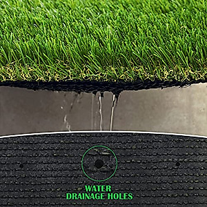 ZGR Artificial Garden Grass 3 ft x 4 ft Premium Lawn Turf, Realistic Fake Grass, Synthetic Turf, Thick Pet Turf, Fake Faux Grass Rug with Drainage Holes Indoor/Outdoor Landscape Customized Available