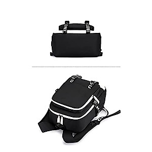Anime Backpack Shoulder Bag with USB Charging Port Unisex Anime School Bookbag Laptop Backpack Daypack (D)
