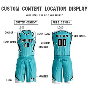 Custom Basketball Jersey Shorts Team Uniform Personalized Name Number Men Youth Sportswear