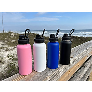 Stainless Steel Powder Coated Water Bottle 32oz (Pink)