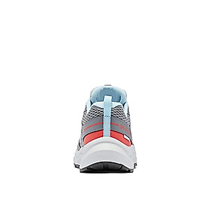 Columbia Women's Plateau Waterproof Hiking Shoe, Cirrus Grey/Red Hibiscus, 8